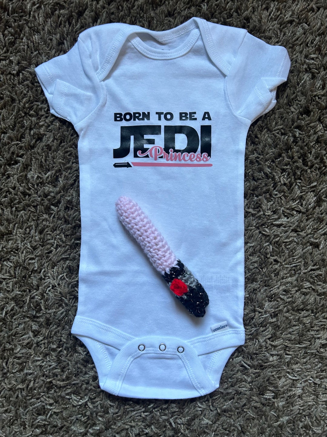 Princess Leia Inspired Baby Outfit born to Be a Jedi Princess Onsie ...
