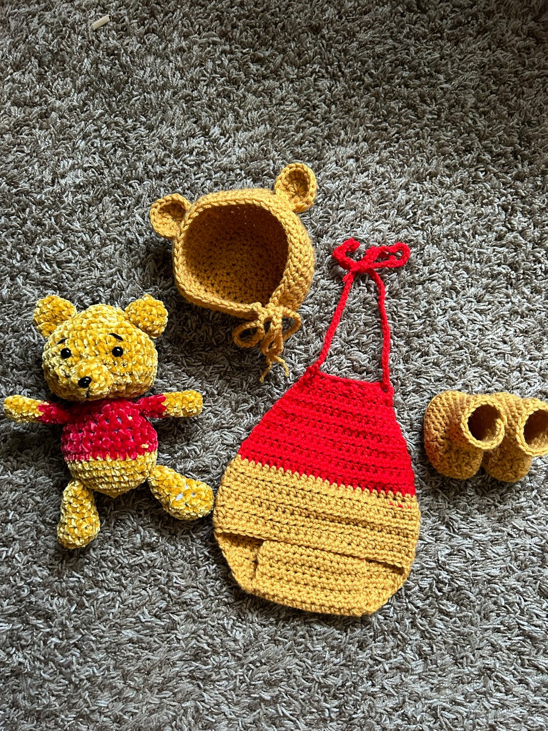 Winnie the Pooh Diaper Bodysuit With Winnie the Pooh Plushie (diaper ...