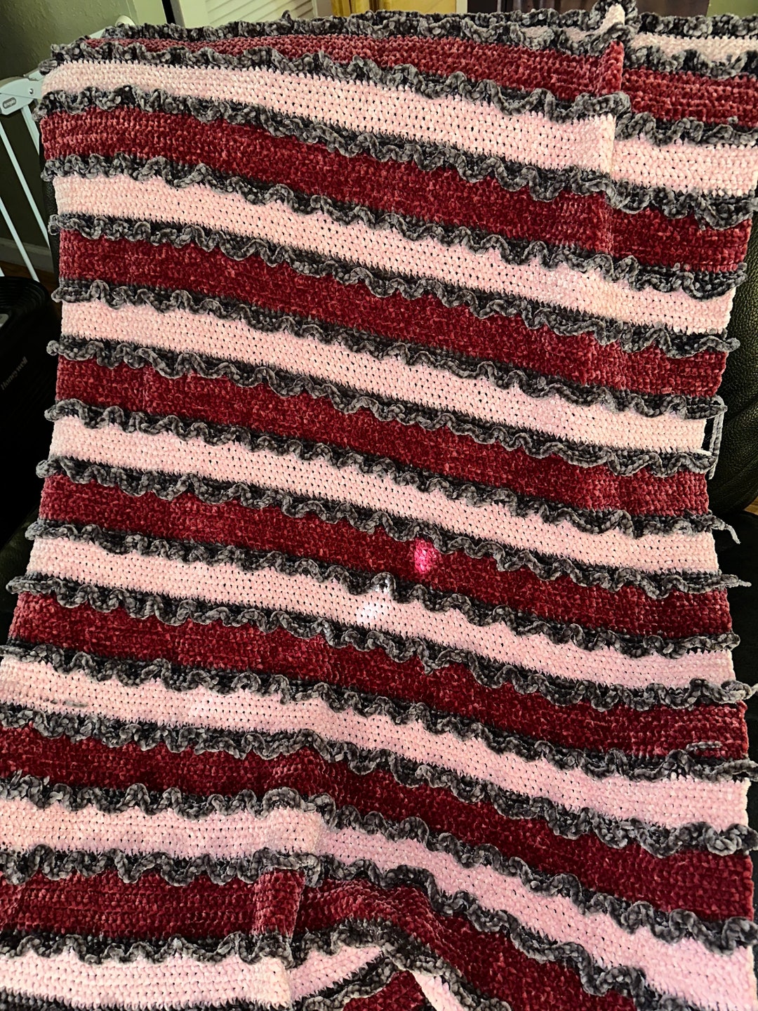 Customized Ruffle Throw Blanket - Etsy