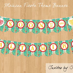 Custom Printable Mexican Fiesta Floral Theme Shower Party | Etsy
