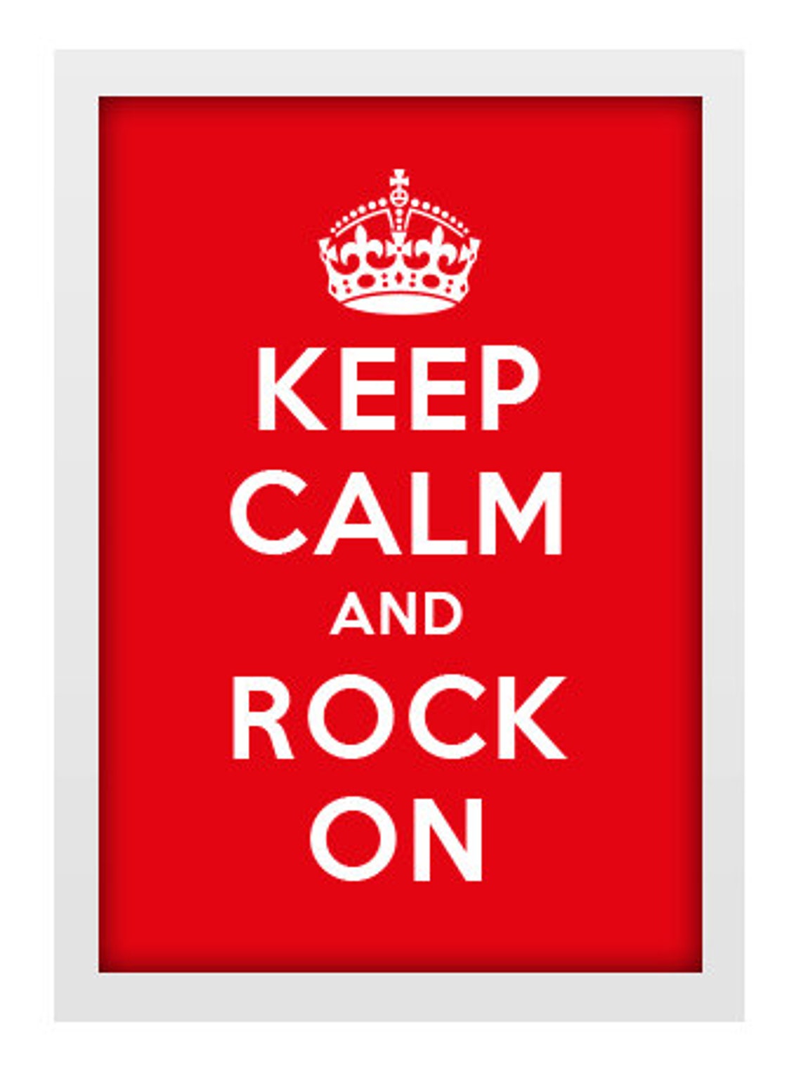 A4 Unframed Typographic Word Art Print Keep Calm and - Etsy