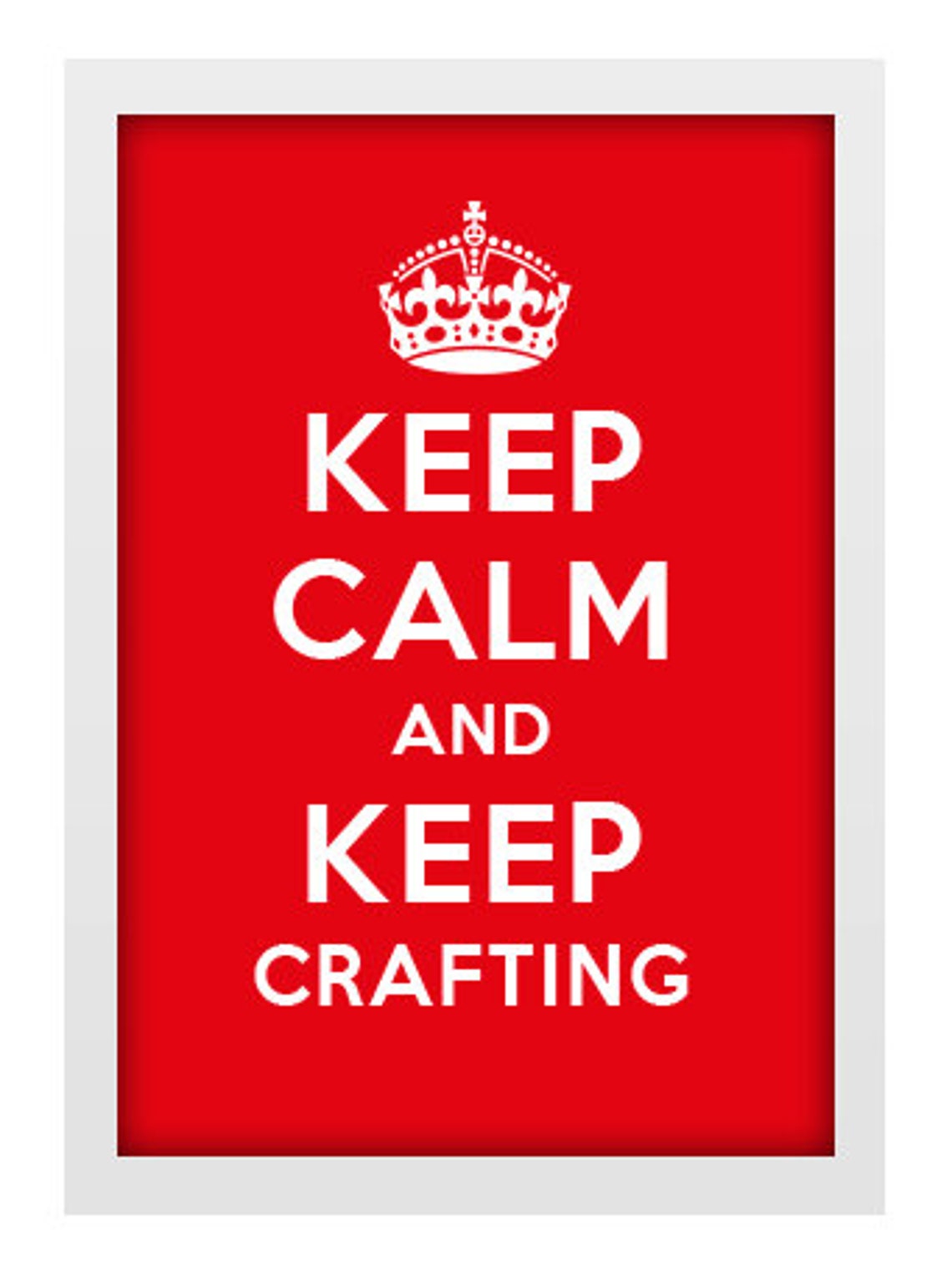 A4 Unframed Typographic Word Art Print Keep Calm and - Etsy
