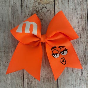 M&M Candy Inspired Cheer Bow - Etsy