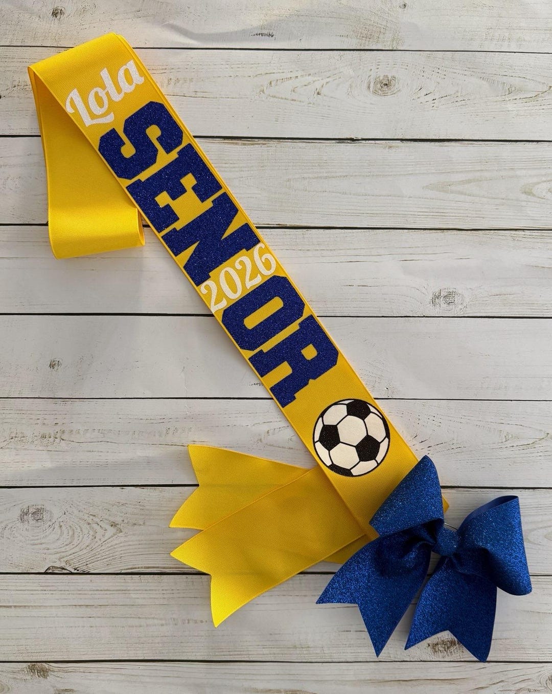 Personalized Senior Soccer Sashes - Etsy