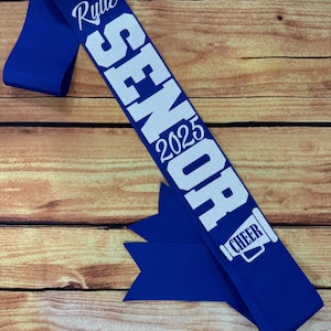 Personalized Senior Cheer Sashes - Etsy