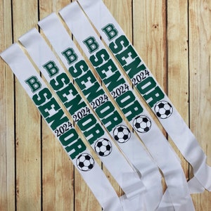 Personalized Senior Soccer Sashes - Etsy