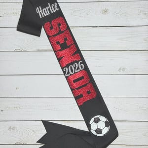 Personalized Senior Soccer Sashes - Etsy
