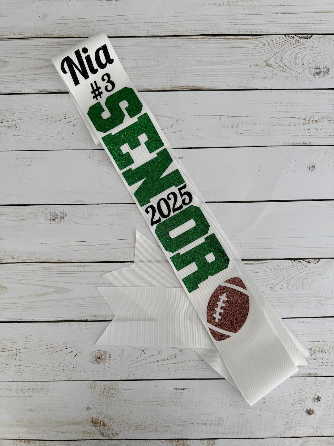 Personalized Senior Football Sashes / Flag Football Sashes - Etsy
