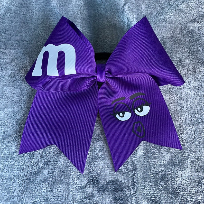 M&M Candy Inspired Cheer Bow - Etsy