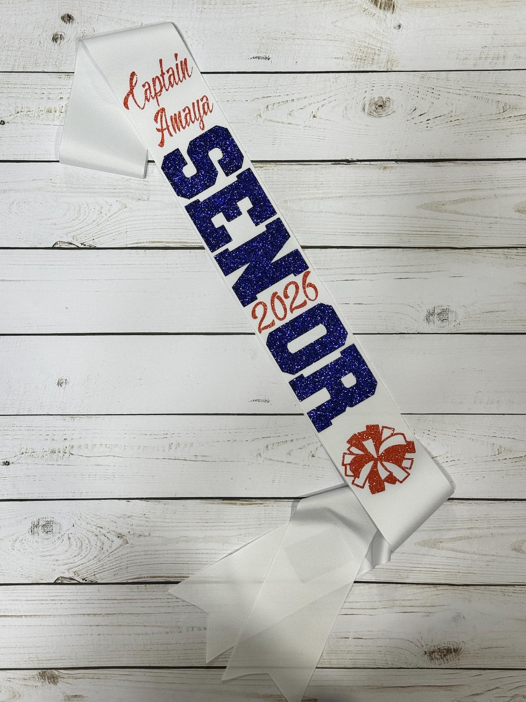 Personalized Senior Pom Team Sashes - Etsy