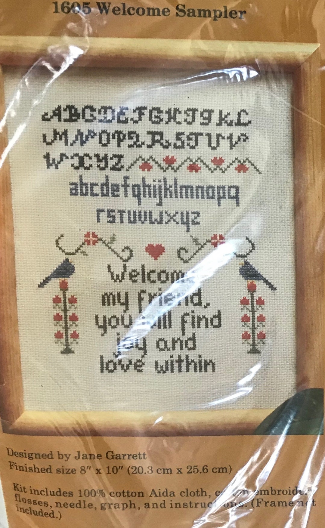 1983 Vintage Creative Circle Welcome Sampler Beginners Counted Cross ...