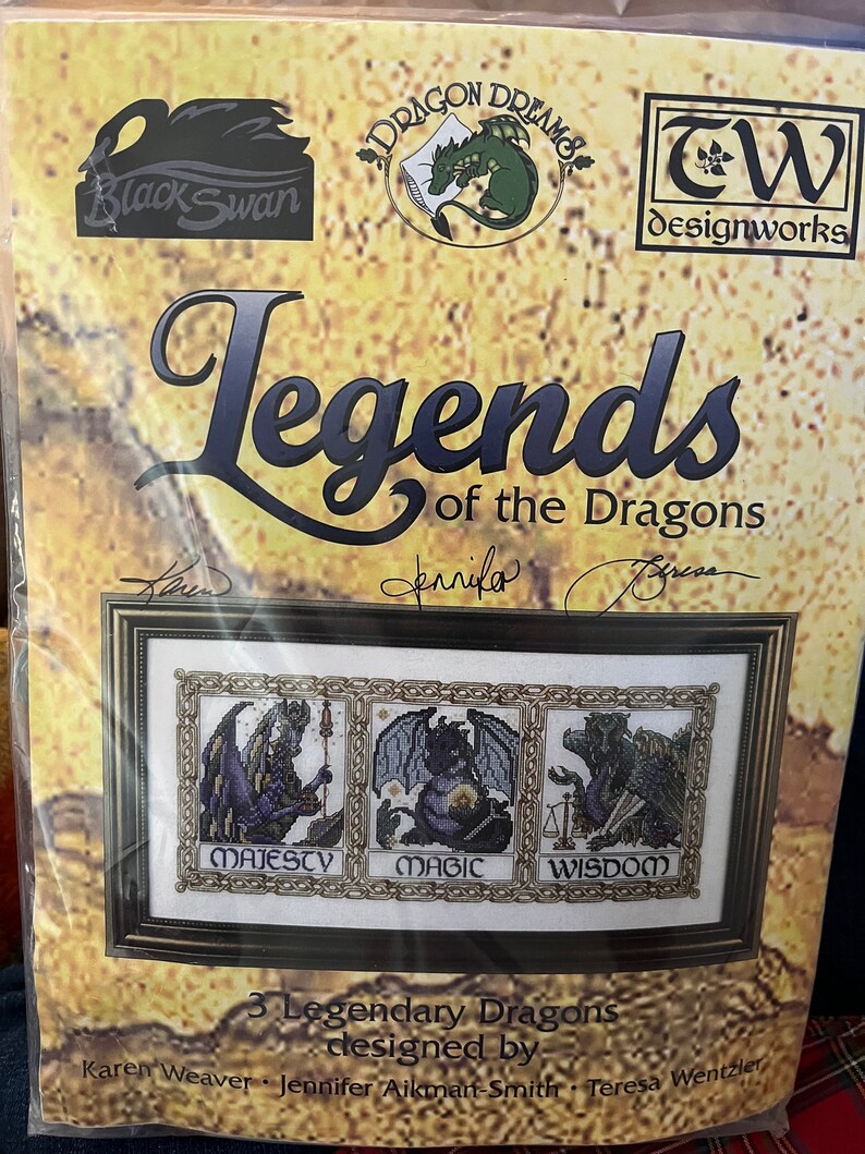 RARE Vintage 1990s Teresa Wentzler Signed Legends of the Dragons ...