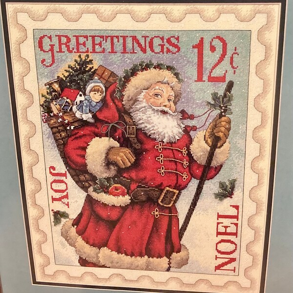 Dimensions Cross Stitch Santa Stamp - Etsy