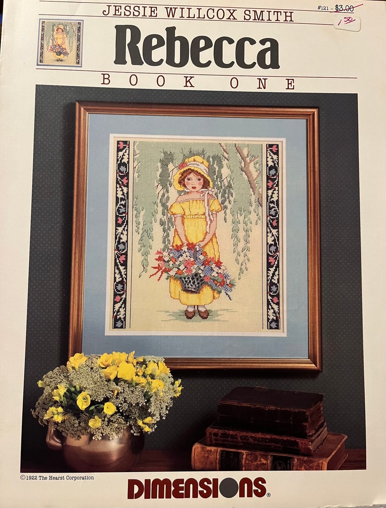 1986 Vintage Dimensions Rebecca Redhead Girl Counted Cross - Etsy