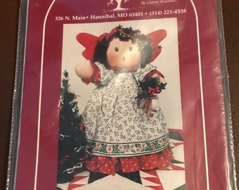 LEAFLET KNITTING PATTERN Angel Door Stop christmas Knitting Pattern ...