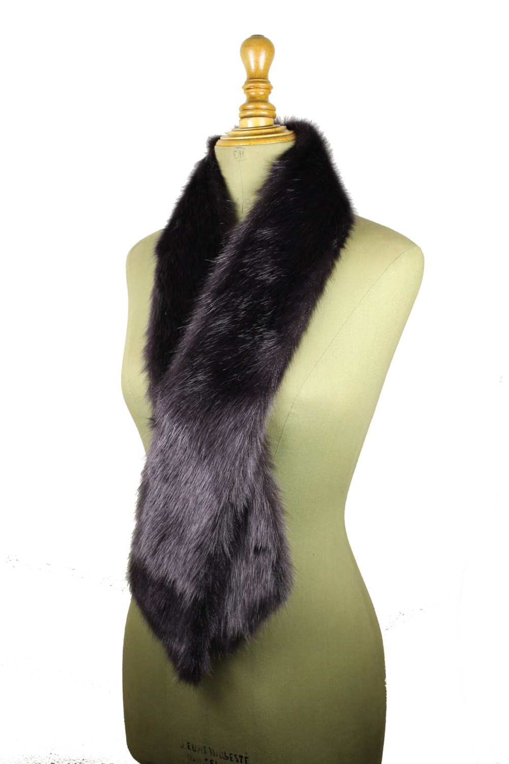 Authentic Vintage Fur Collar Dark Gray Color - Etsy