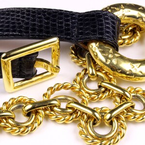 CELINE Vintage Chain Link Belt - Etsy