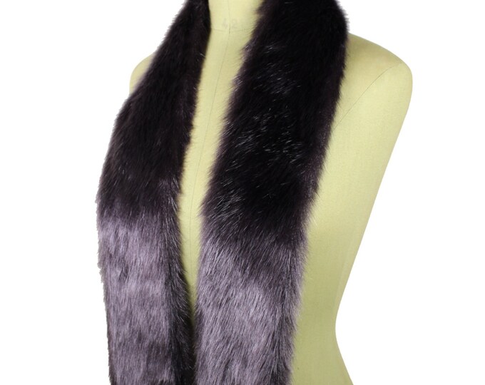 Authentic Vintage Fur Collar Dark Gray Color - Etsy