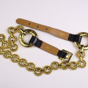 CELINE Vintage Chain Link Belt - Etsy
