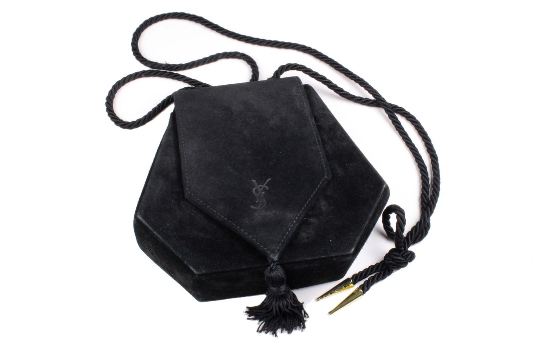 YVES SAINT LAURENT Vintage 1970s Opera Ballet Russes Collection Suede ...