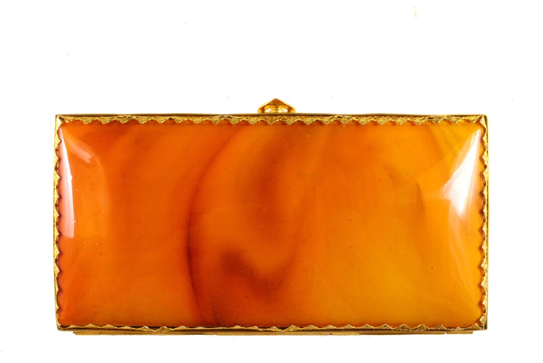 Vintage Bakelite Faux Tortoiseshell Vanity Purse - Etsy