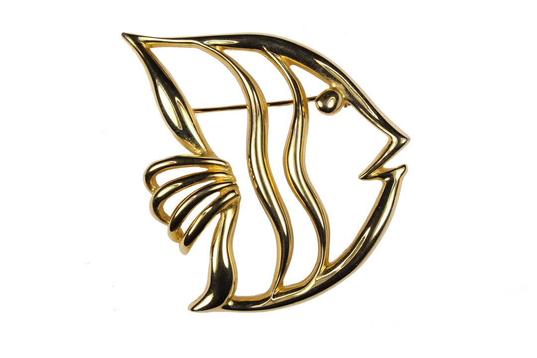 PISCITELLI Vintage Fish Brooch Pin - Etsy