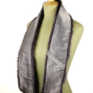 Authentic Vintage Fur Collar Dark Gray Color - Etsy