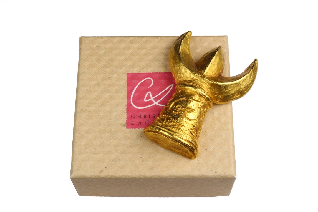 CHRISTIAN LACROIX Vintage Massive Trident Brooch - Etsy