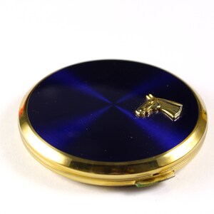 Vintage Stratton Powder Compact Case Blue Horse - Etsy