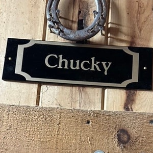 Personalized Stall Name Plates - Etsy