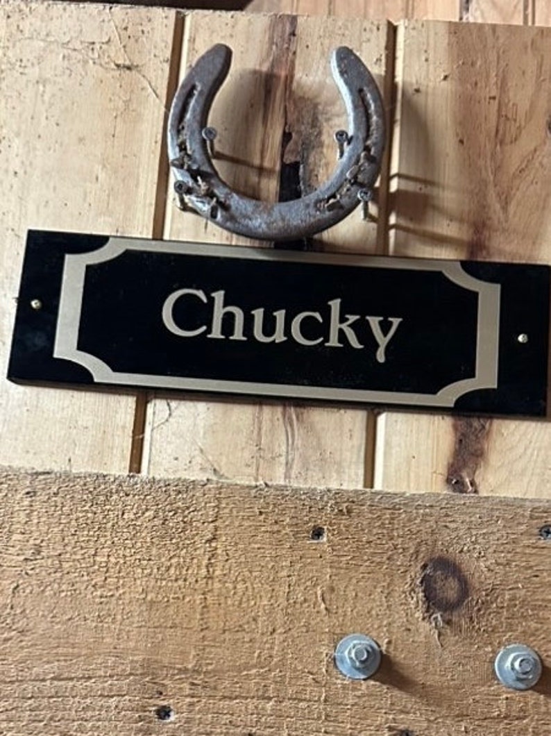 Personalized Stall Name Plates - Etsy