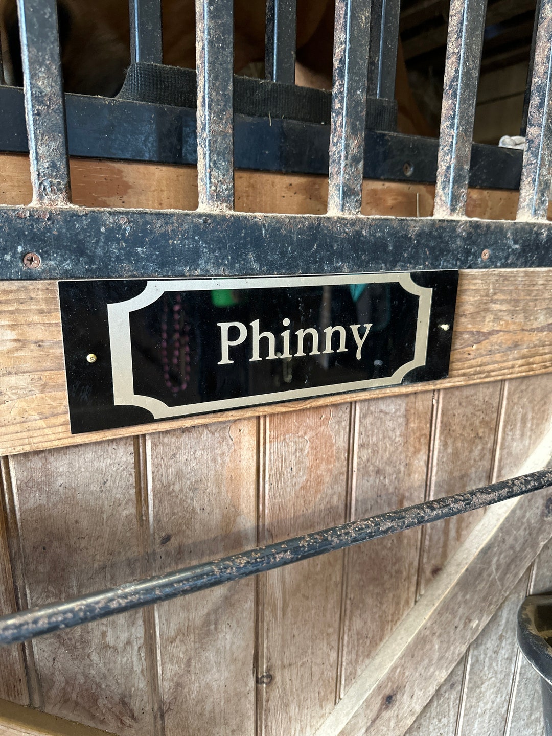 Personalized Stall Name Plates - Etsy