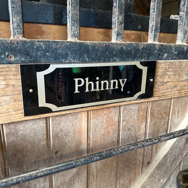 Stall Name Plate - Etsy