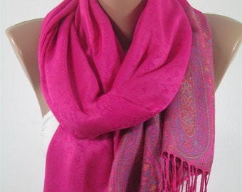 Fuchsia scarf | Etsy