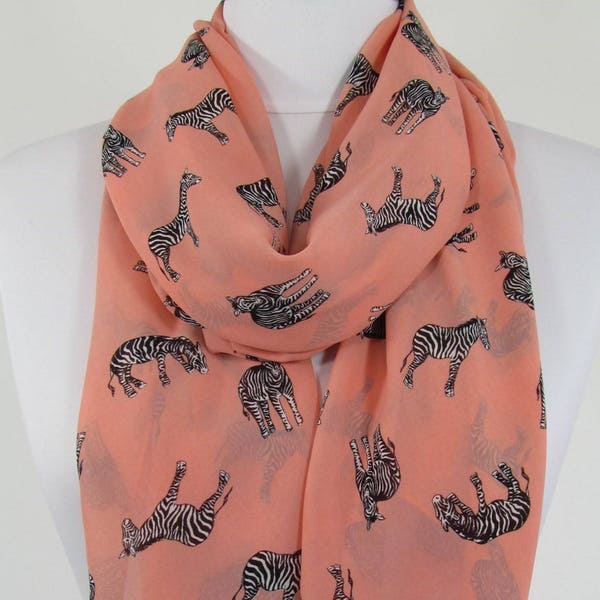 Zebra Infinity Scarf - Etsy