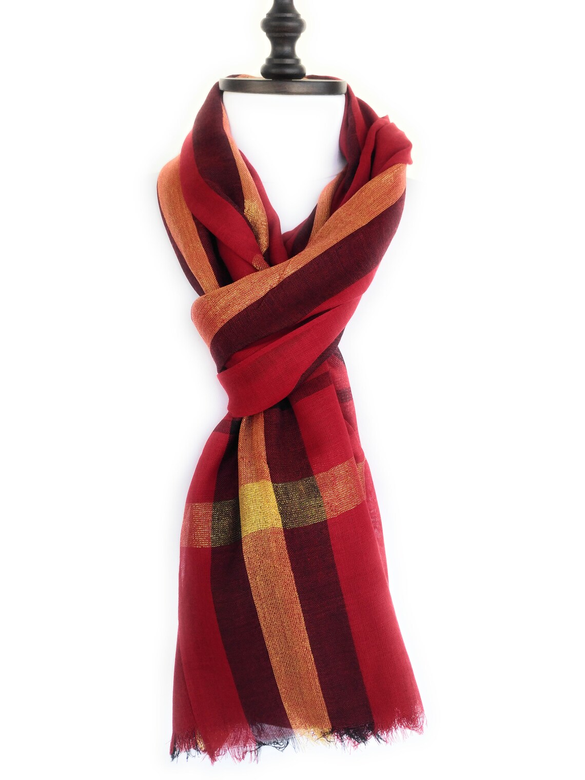 Red Plaid Scarf Women Sparkle Scarf Shawl Valentines Day Gift - Etsy