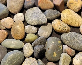 Tumbled River Stone - Etsy