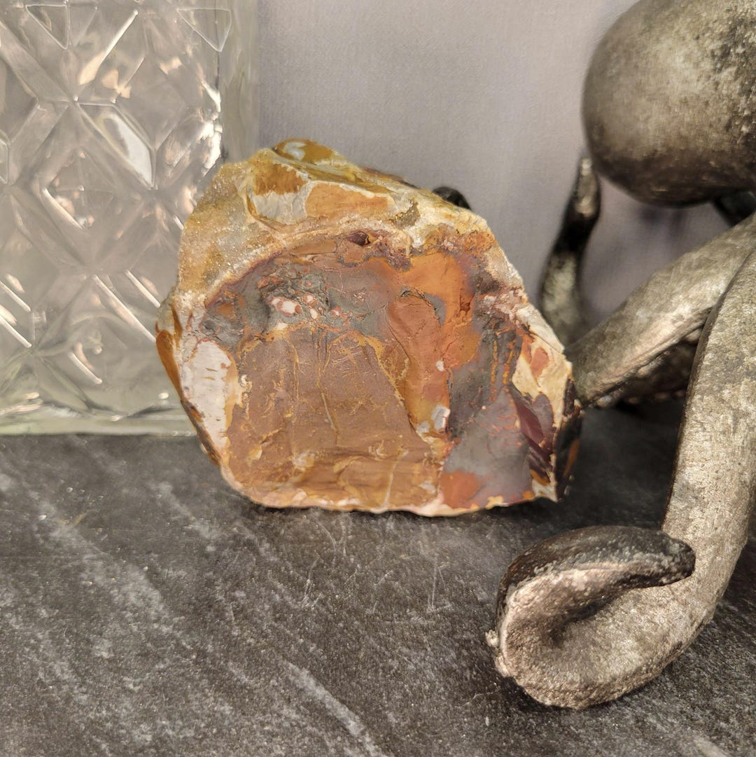 Ohio Rainbow Flint Rough With Quartz Geode - Etsy