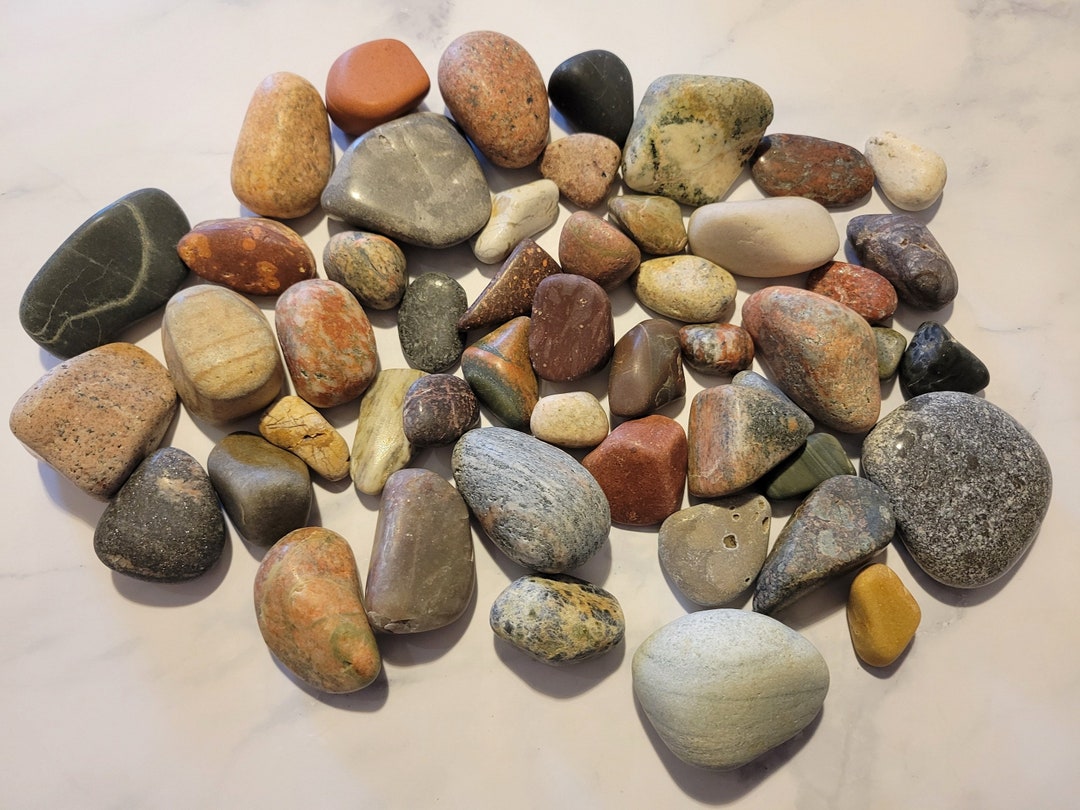 Assorted Tumbled River Stones (5 Lbs) - Etsy