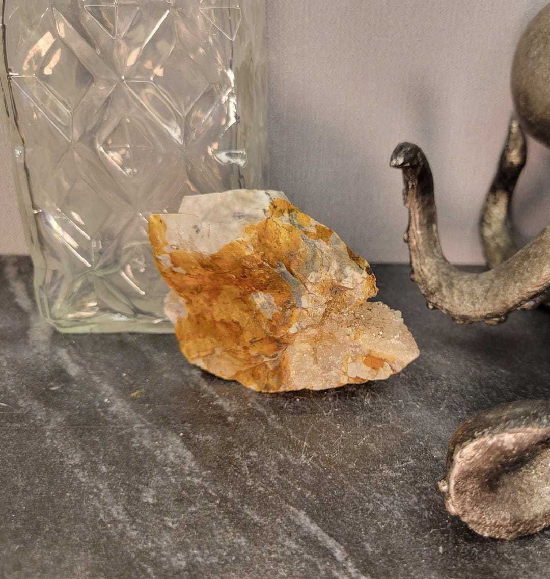 Ohio Rainbow Flint Rough With Quartz Geode - Etsy