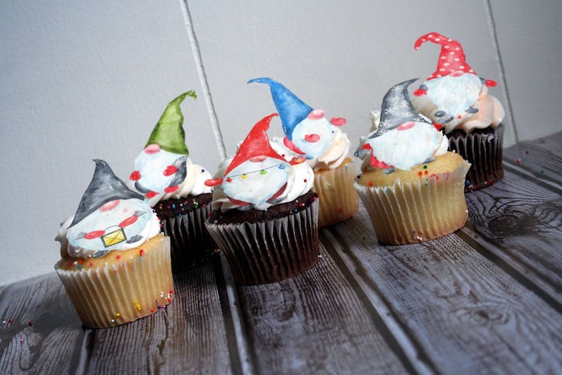 Edible Christmas Decorations, Christmas Gnomes, Cupcake and Cake ...