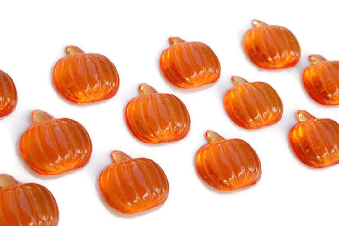 Halloween Pumpkin Candies - Orange or Pumpkin Flavor Hard Candies - 15 ...