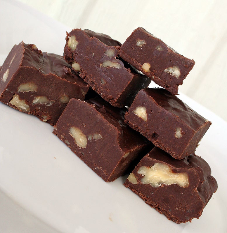Chocolate Walnut Fudge 1 Pound About 18 Pieces Christmas | Etsy