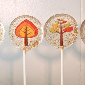 Fall Trees Party Favor Lollipops, Fall Party Favors, Set of 48 Edible ...
