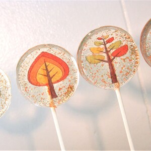 Fall Trees Party Favor Lollipops, Fall Party Favors, Set of 8 Edible ...