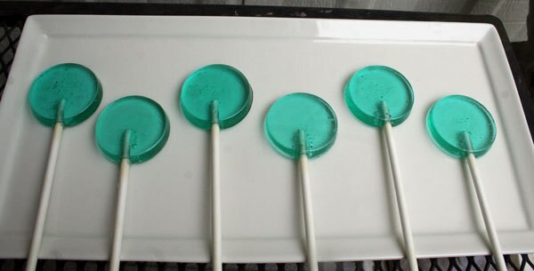 Light Aqua Blue Lollipops Hard Candy Lollipops 6 | Etsy