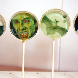 Halloween Party Wedding Favor Lollipops, Vampire, Dracula and Vampire ...