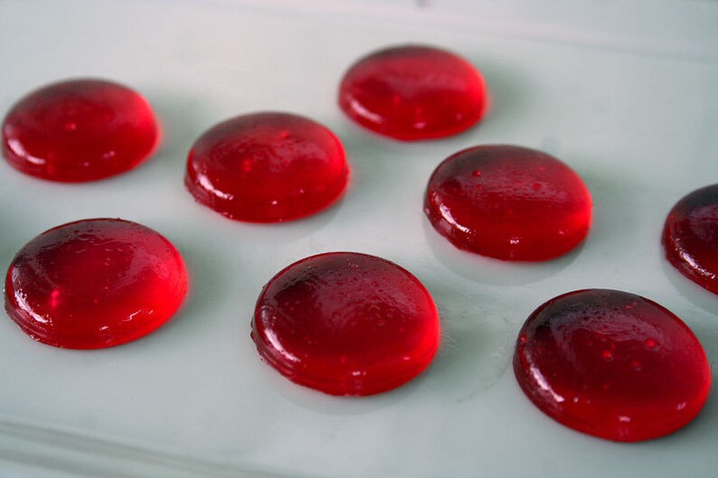 Hard Candy Drops Red Strawberry Flavor 15 Candy Pack - Etsy