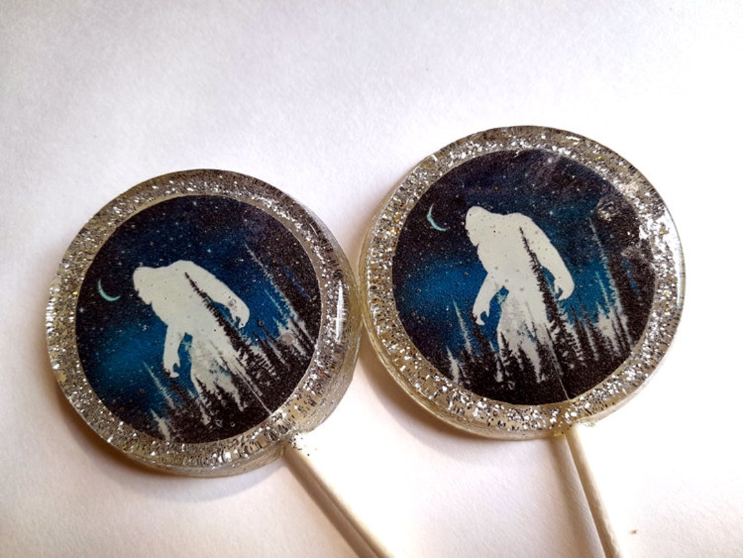 Bigfoot Party Favor Lollipop, Quirky Party Set of 3, Souvenir Lollipops ...