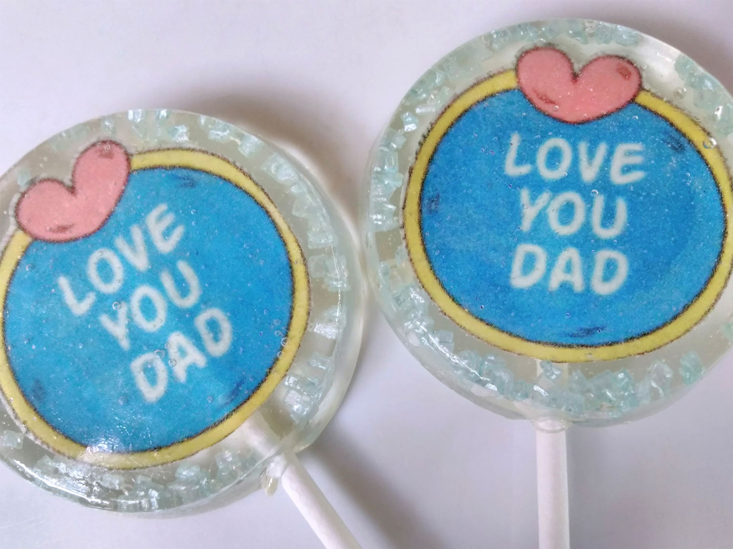 Father's Day Lollipop Love You Dad Lollipops Set of 6 | Etsy